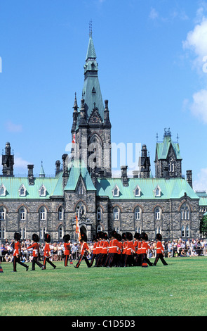 Parliament building Ottawa Canada changing of the guards Stock Photo ...