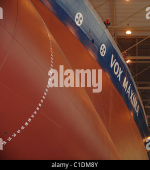 Princess Maxima at the naming of the new VOX Maxima, a tugboat, at the ...