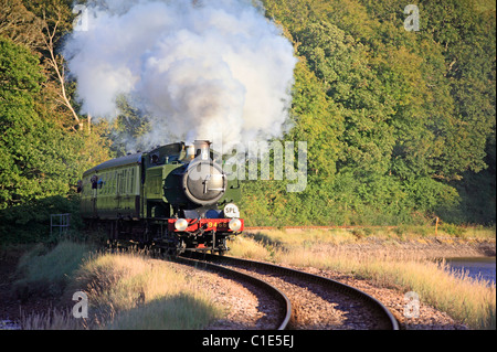 A steam train the on Looe Valley branch line in Cornwall Stock Photo ...
