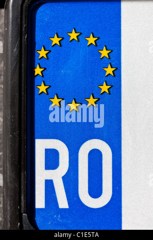 license plate romania Stock Photo - Alamy