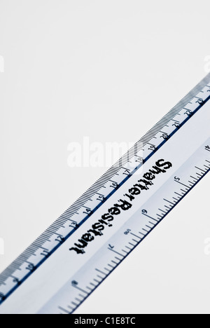 Clear plastic ruler Stock Photo - Alamy