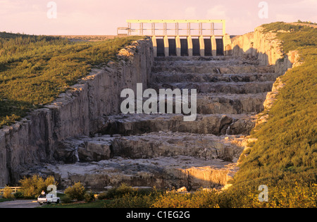 Canada, Quebec Province, barrages of James Bay, dyke of La Grande 1 ...