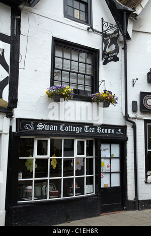 Swan Cottage Tea Rooms The Mint Rye East Sussex England Stock Photo - Alamy