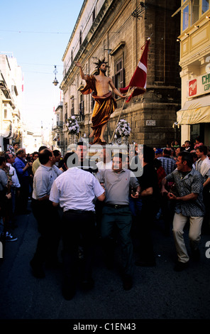 Malta, the Holy Week and Easter, Vittoriosa (Birgu) procession Stock ...