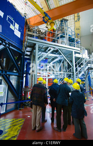 Inside the torus hall at the JET experimental fusion reactor at the ...