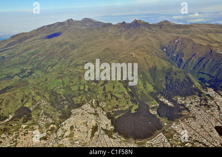Aerial view of Quito, Pichincha, Ecuador, South America Stock Photo - Alamy