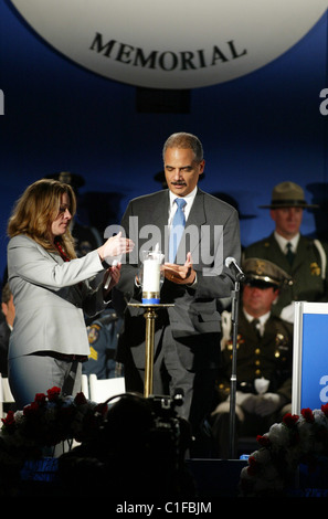 Jennifer Thacker (president of COPS) and Attorney general Eric Holder ...