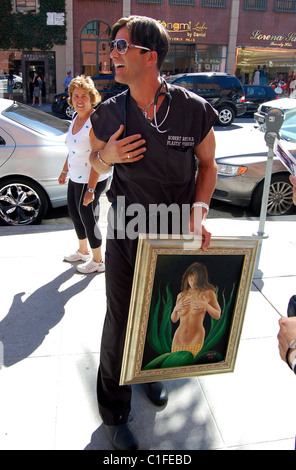 Plastic surgeon Dr. Robert Rey goes to his office in Beverly Hills ...