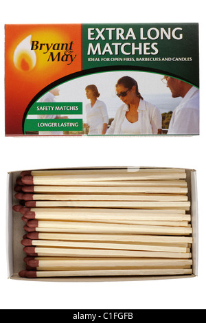 Open box of Bryant and May longer lasting extra long safety matches ...