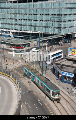 Shudehill interchange bus station with NCP car park in Manchester UK ...