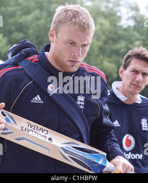 England training - Andrew Flintoff Stock Photo - Alamy