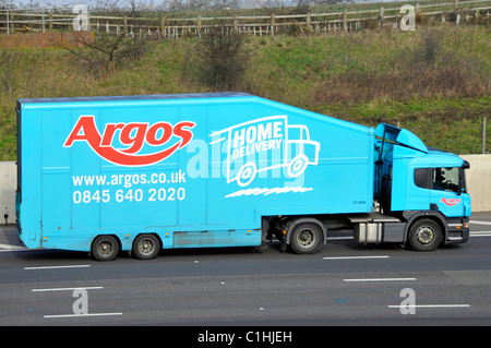Argos delivery lorry on motorway Stock Photo - Alamy