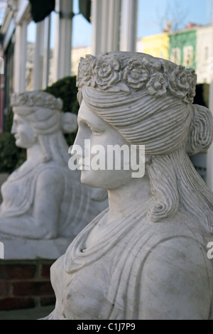 Marble sphinx, Notting Hill, London, England, UK Stock Photo - Alamy