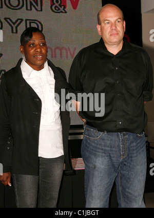David Simon and Fran Boyd signing copies of his book 'The Corner' at ...