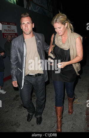 Rachel Hunter outside My House nightclub with a friend Los Angeles ...