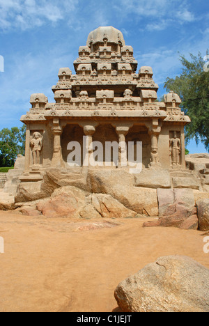 Arjuna Rath, Mahabalipuram, circa 7th century CE , Tamilnadu, India ...