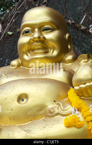 Fat golden Buddha at Wat Phanan Choeng in Ayutthaya Stock Photo - Alamy