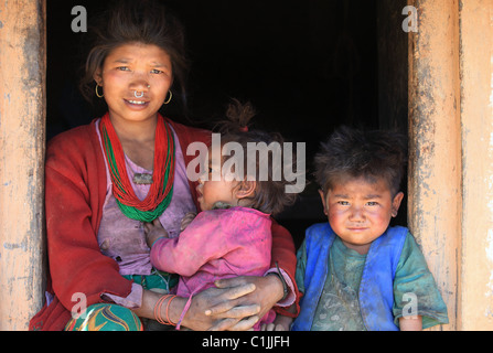 Tamang mother and child, Nepal Stock Photo: 27021881 - Alamy