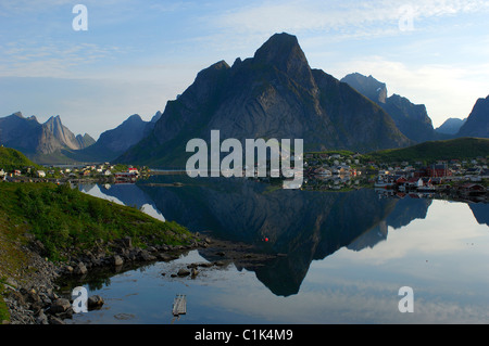 Lofoten Islands landscape, Moskenes, Norway Stock Photo - Alamy