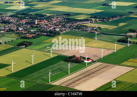 wind turbines in holland Stock Photo - Alamy