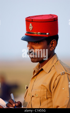 A policeman in Pondicherry India Stock Photo - Alamy