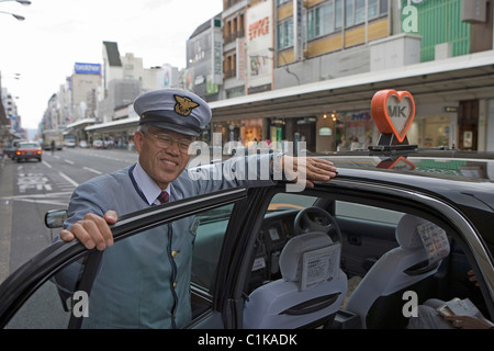 Japan, Kansai, Kyoto, Taxi driver Stock Photo - Alamy