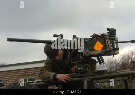 The powerful L1A1 12.7 mm (.50) Heavy Machine Gun (HMG) is an updated ...