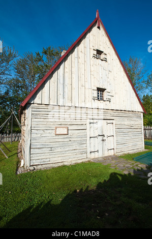 The old Pierre Chauvin Trading Post, Tadoussac, Quebec, Canada Stock ...