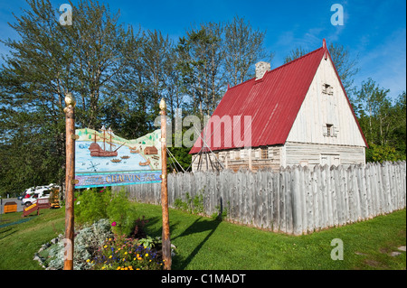 The old Pierre Chauvin Trading Post, Tadoussac, Quebec, Canada Stock ...