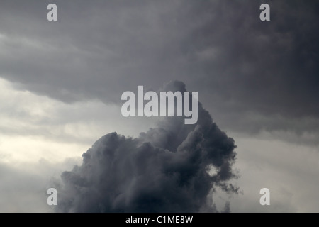Cloudy sky magic shapes silhouettes gray clouds Stock Photo - Alamy