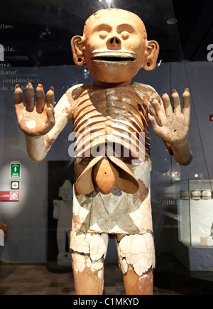 Ancient Aztec statue. Templo Mayor Museum, Mexico City, Mexico Stock ...
