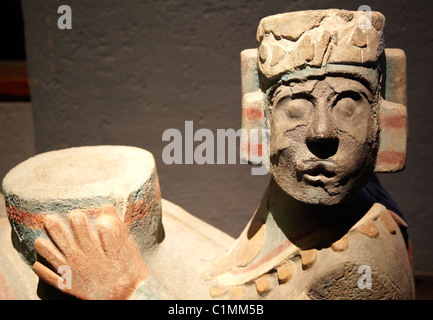 Polychrome Chac-Mool Figure at The Templo Mayor Museum -National ...