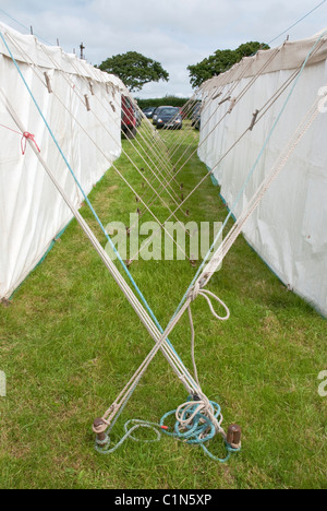 Tent Marquee guy ropes Stock Photo - Alamy