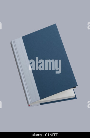Plain blue book, for design layout Stock Photo - Alamy