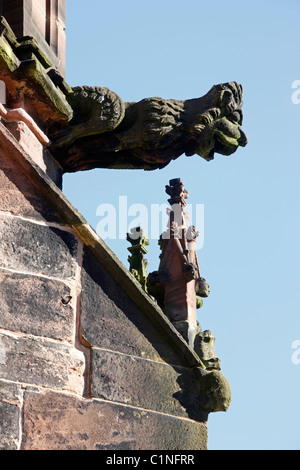 gargoyle, St Mary's Church, Nantwich, Cheshire Stock Photo - Alamy
