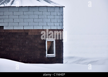 Red granary in scenic Saskatchewan Stock Photo - Alamy