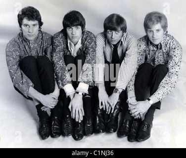 HONEYBUS UK pop group in 1967 from left: Jim Kelly, Peter Kircher, Ray ...