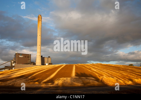 Peat burning power plant producing electricity and heat . Uses peat ...