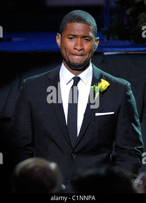 Usher The memorial service for the King of Pop, Michael Jackson, at the ...