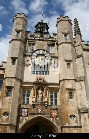 Cambridge University, Trinity College clocktower Stock Photo - Alamy