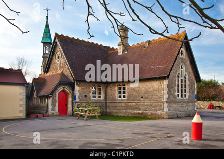 The Old School in the English village of Pewsey in Wiltshire England ...