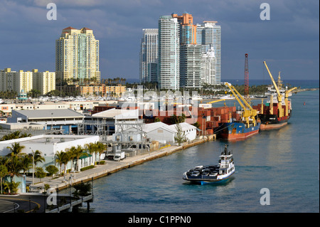 Fisher Island Car Ferry Miami Florida FL US Atlantic Stock Photo - Alamy