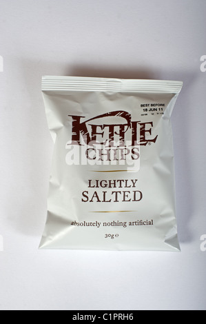 Kettle Lightly Salted Crisps Stock Photo - Alamy