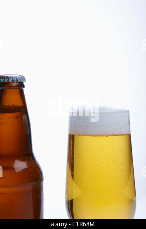 draft beers and bottled beers Stock Photo - Alamy