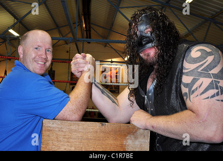 Wrestler The Monster 'Abyss' aka Chris Parks and Georgia Salpa launch ...
