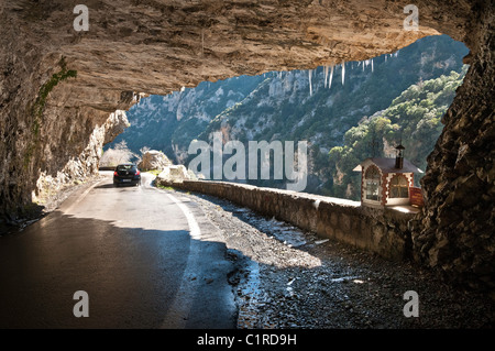 Lagadha pass and gorge in the Taygetos mountains, between Kalamata via ...