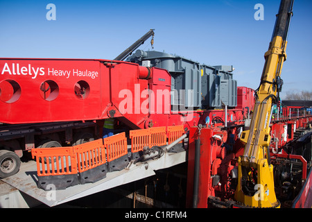 Alstom Heavy Haulage Electrical National Grid transformer, being ...