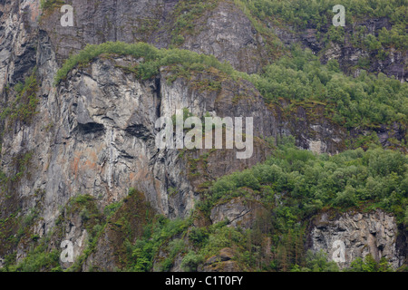 rock formation in Geiranger Fjord Stock Photo - Alamy