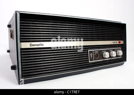 A Dansette record player and a selection of vinyl lp's singles and ...