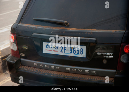 Cambodia. Phnom Penh Automobile License Plate Stock Photo - Alamy
